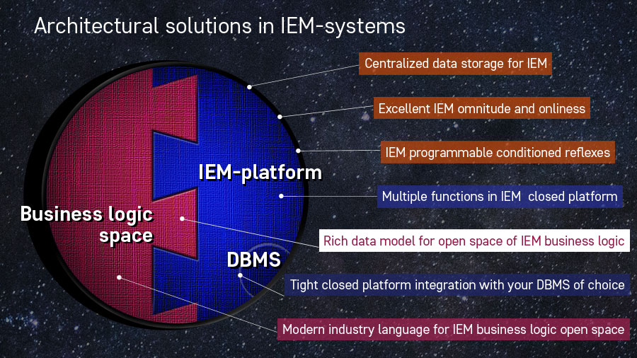 Rich data model for open space of IEM System business logic ...